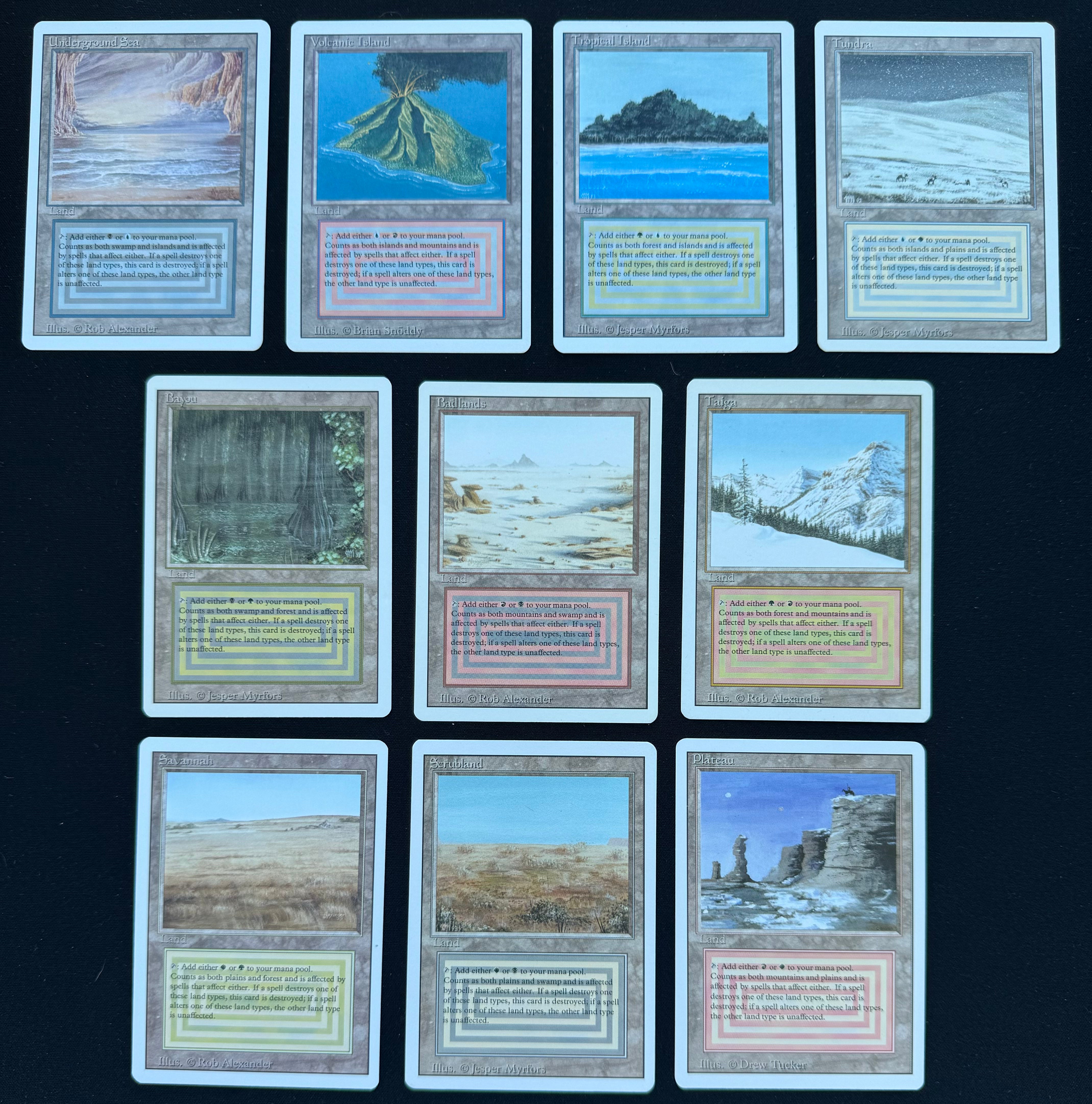 Revised Edition Dual Land Set (10 cards)
