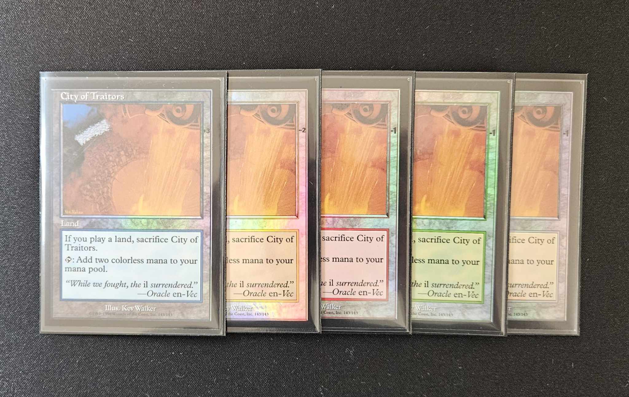 City of Traitors Foil Test Print (Square Corners)